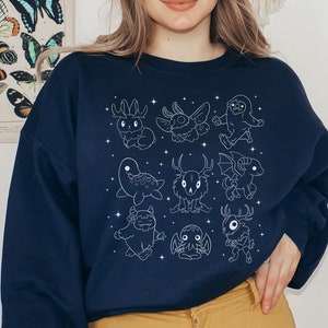 Cryptid Sweatshirt Cryptidcore Shirt Cryptozoology Shirt Cute Cryptid ...