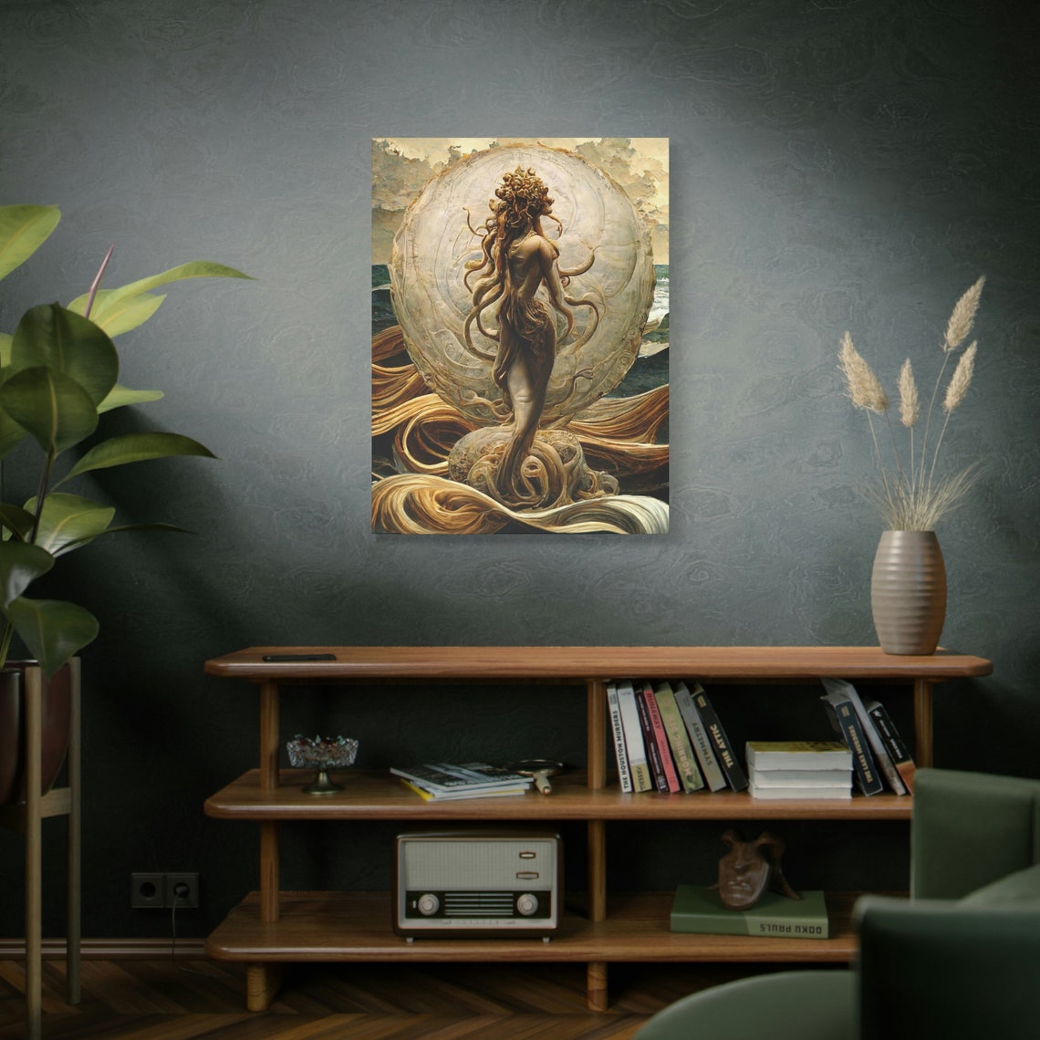 Birth of Medusa Stretched Canvas Print Greek Mythology Art Medusa Art ...