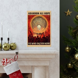 Dante Poster Dante Art Print Dantes Inferno Divine Comedy Wall Art ...