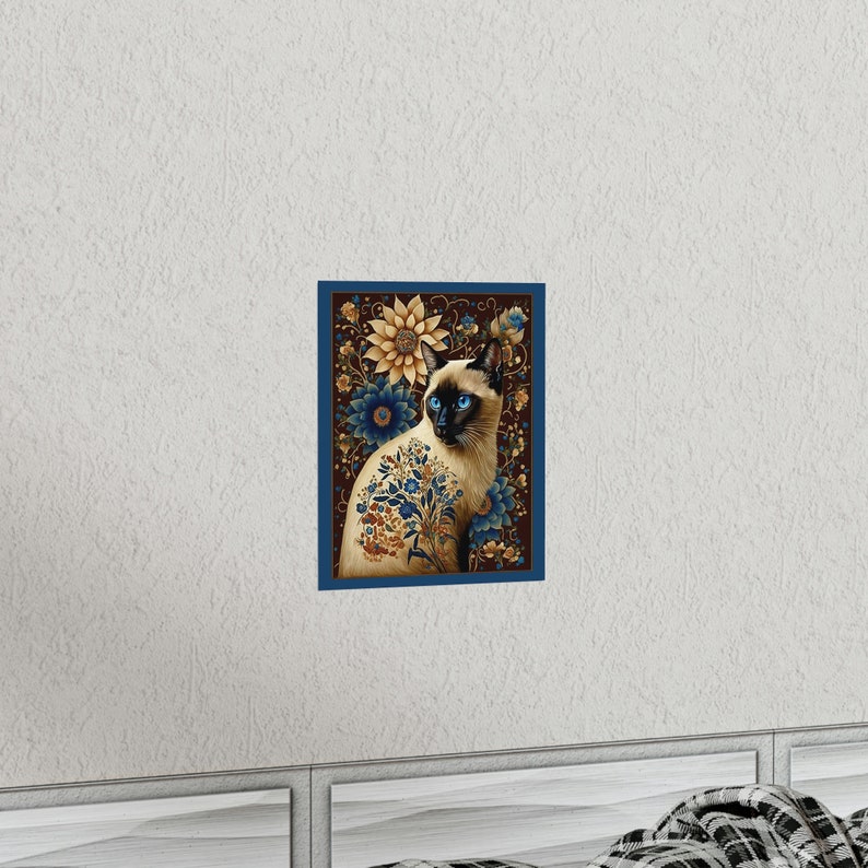 Siamese Cat Art Print Siamese Cat Poster Siamese Cat Wall Art Siamese ...