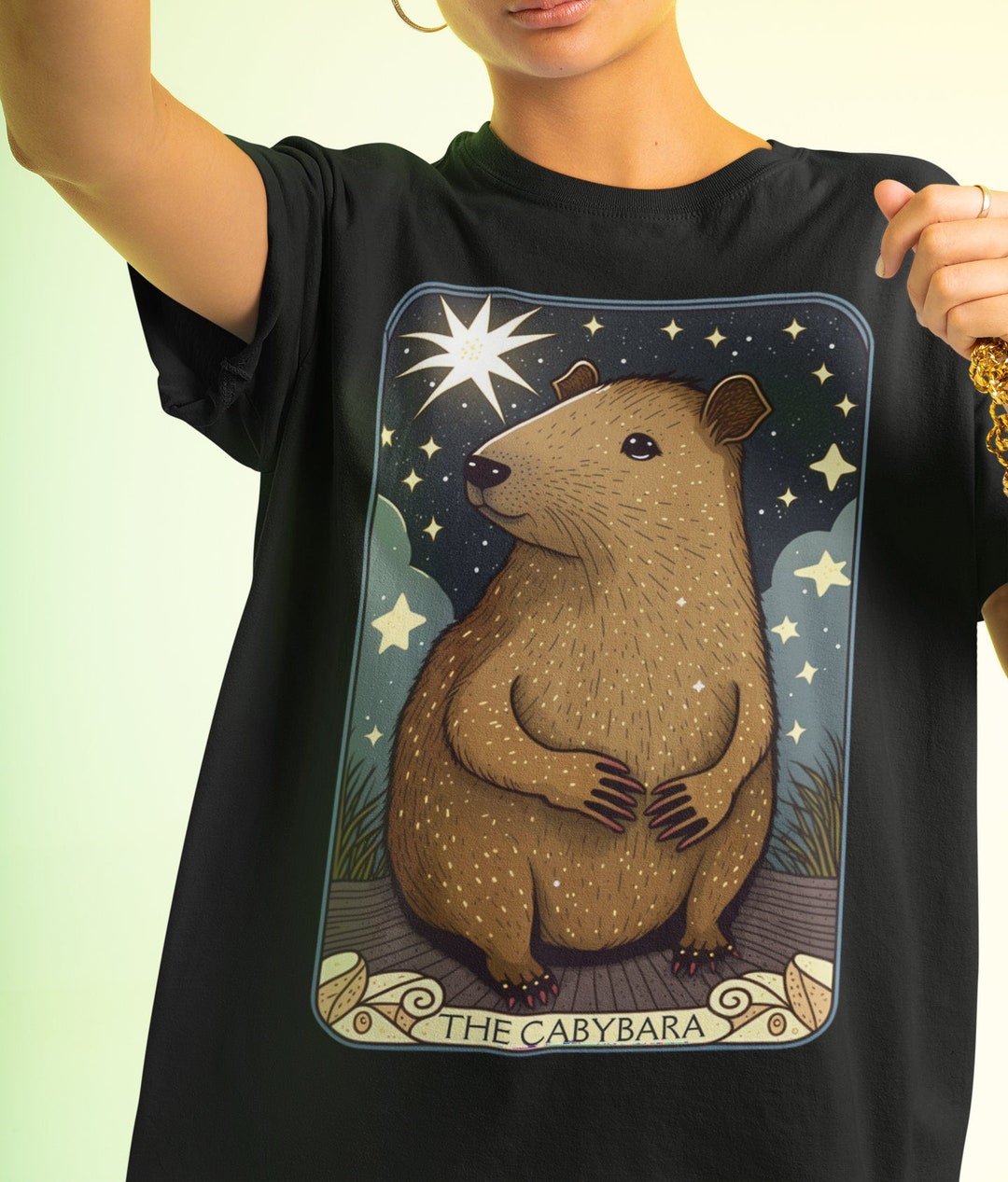 Capybara Tarot Card Shirt Capybara Tarot Shirt Capybara Shirt Tarot ...