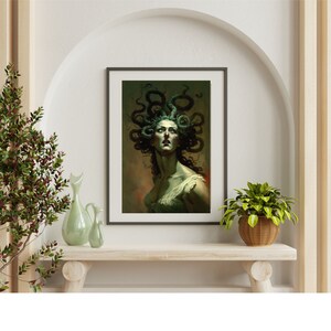 Medusa Art Medusa Wall Art Medusa Art Print Medusa Poster Medusa Decor ...