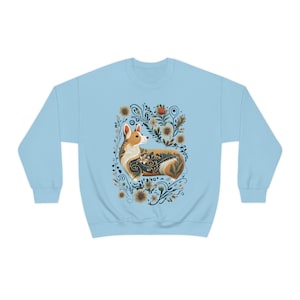Cottagecore Corgi Sweatshirt Corgi Mom Shirt Corgi Sweater Cottagecore ...