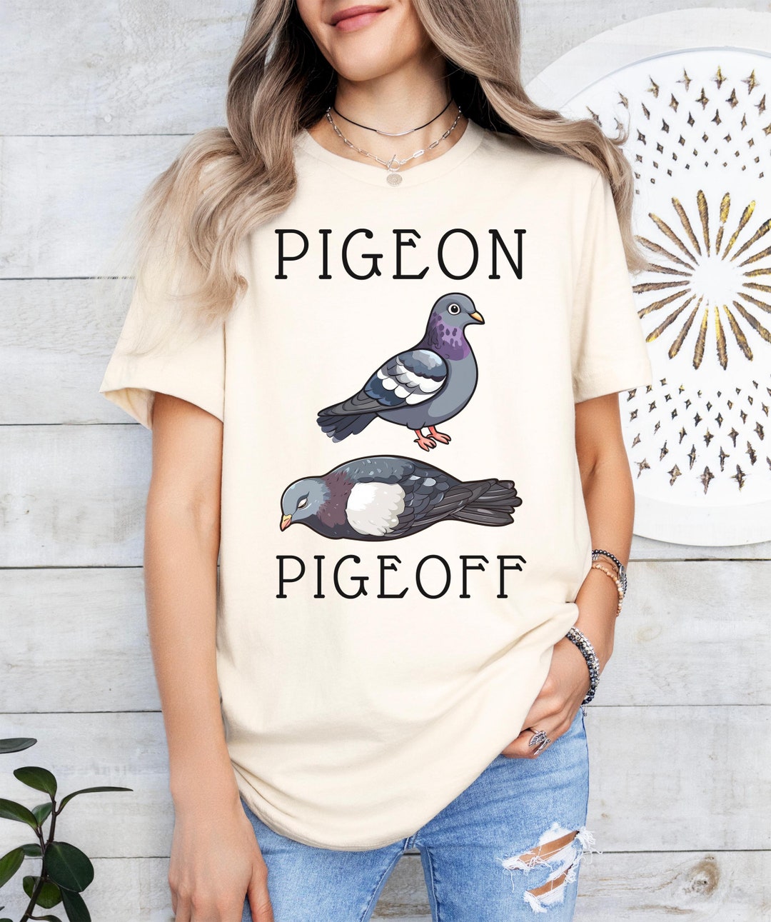 Funny Pigeon Shirt Pigeon Pigeoff Bird Shirt Meme Shirt Pigeons Shirt ...