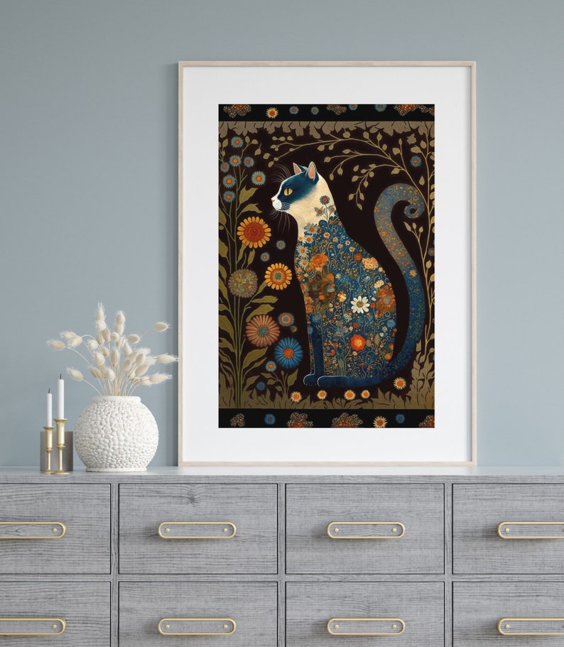 Siamese Cat Art Print Siamese Cat Poster Siamese Cat Wall Art Siamese ...