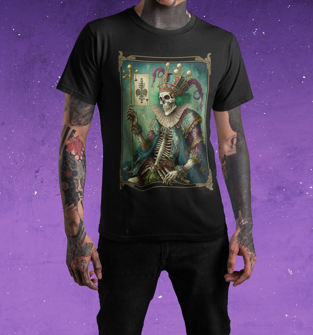 Jester Tarot Card Shirt Mardi Gras Shirt the Fool Tarot Card T Shirt ...
