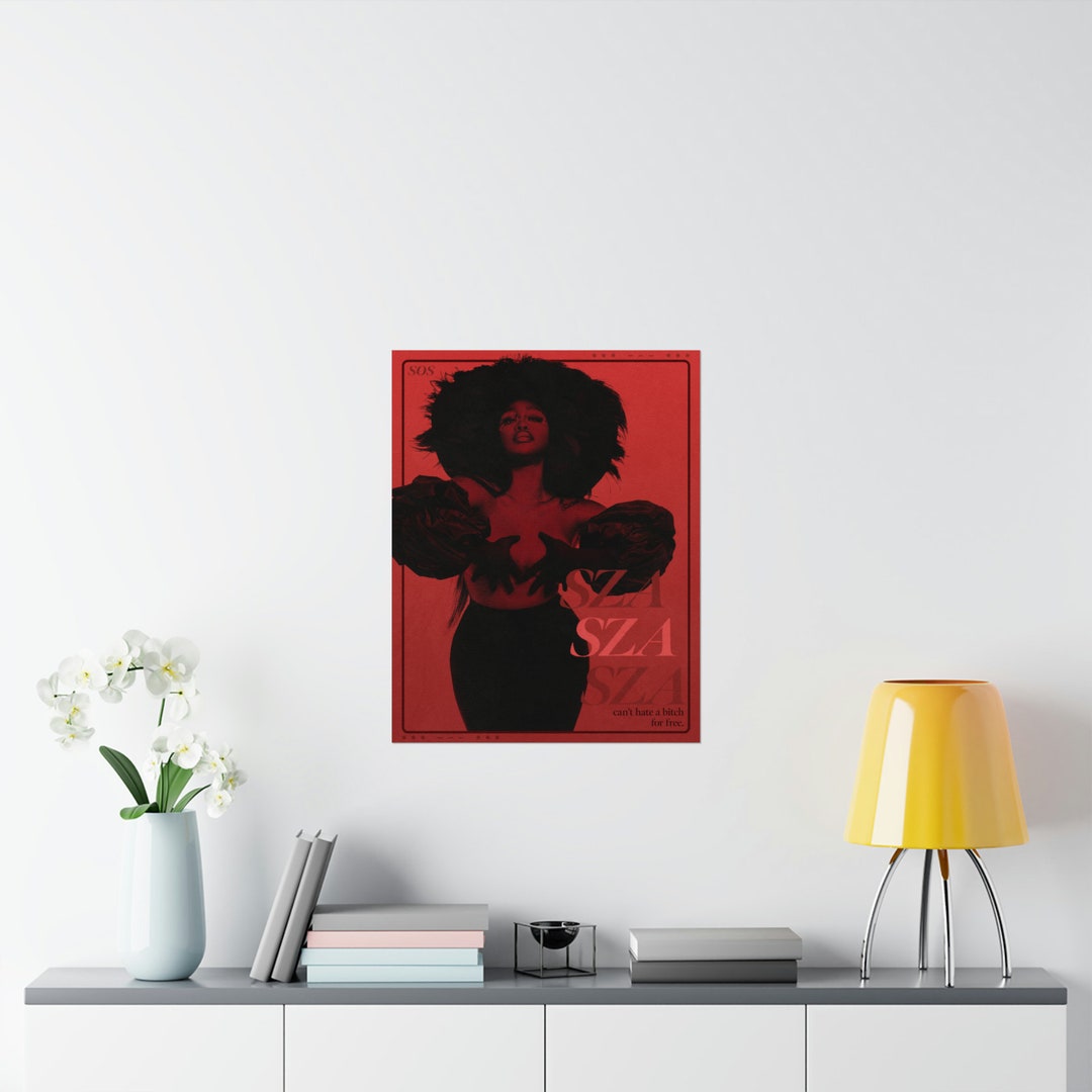 SZA Poster SOS Poster Sza Wall Art Pop Music Print Retro Vintage Music ...