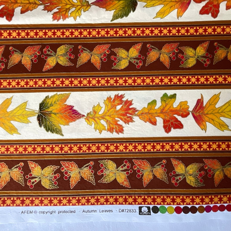 Border Print Fabric - Etsy