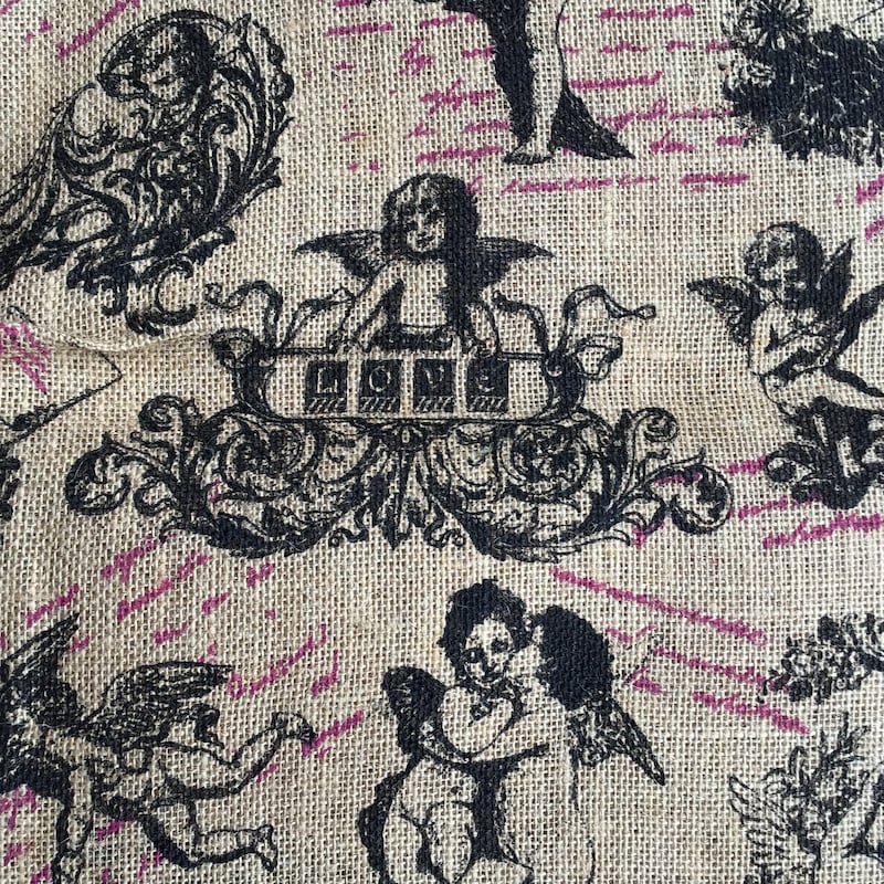 Printed Burlap - Etsy