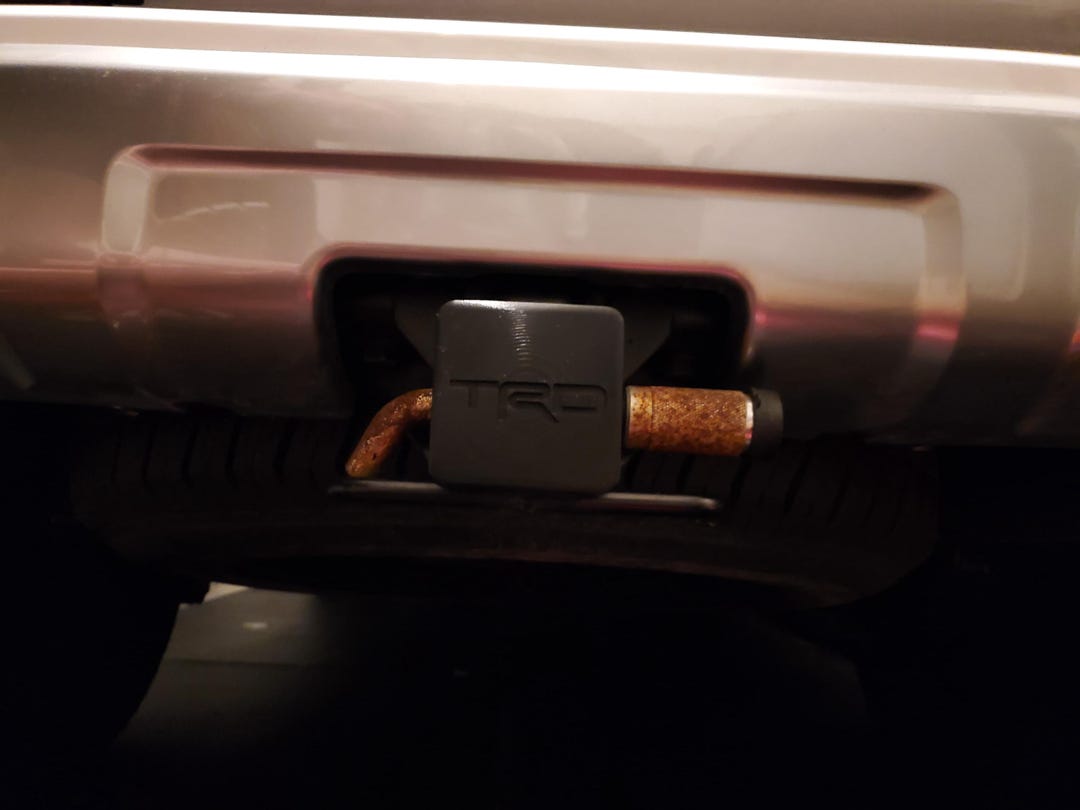 Toyota Hitch Cover With Hitch Pin Space | TRD, Tacoma, 4runner Variants ...