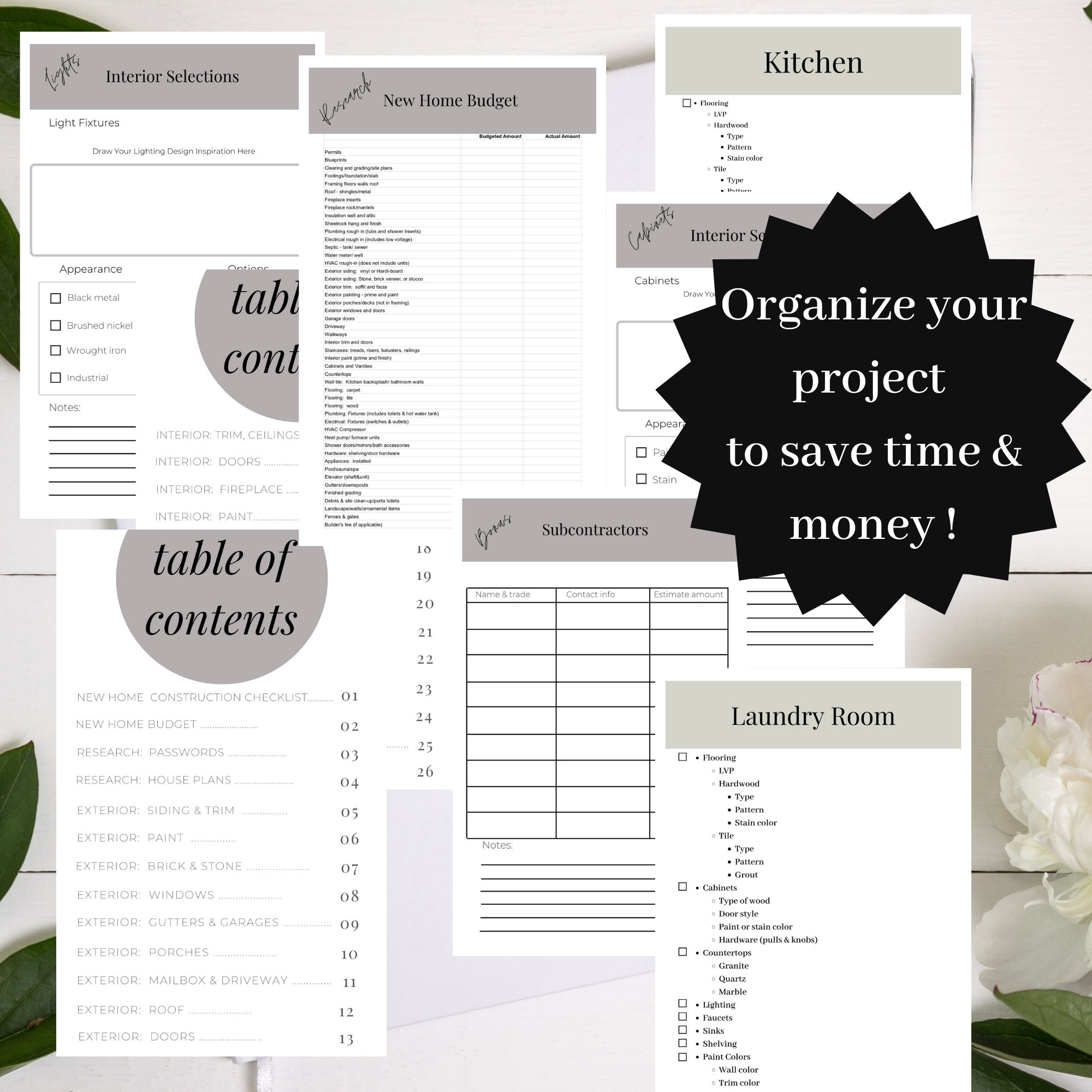 Printable Barndominium Planner, Budget Binder, New Construction ...