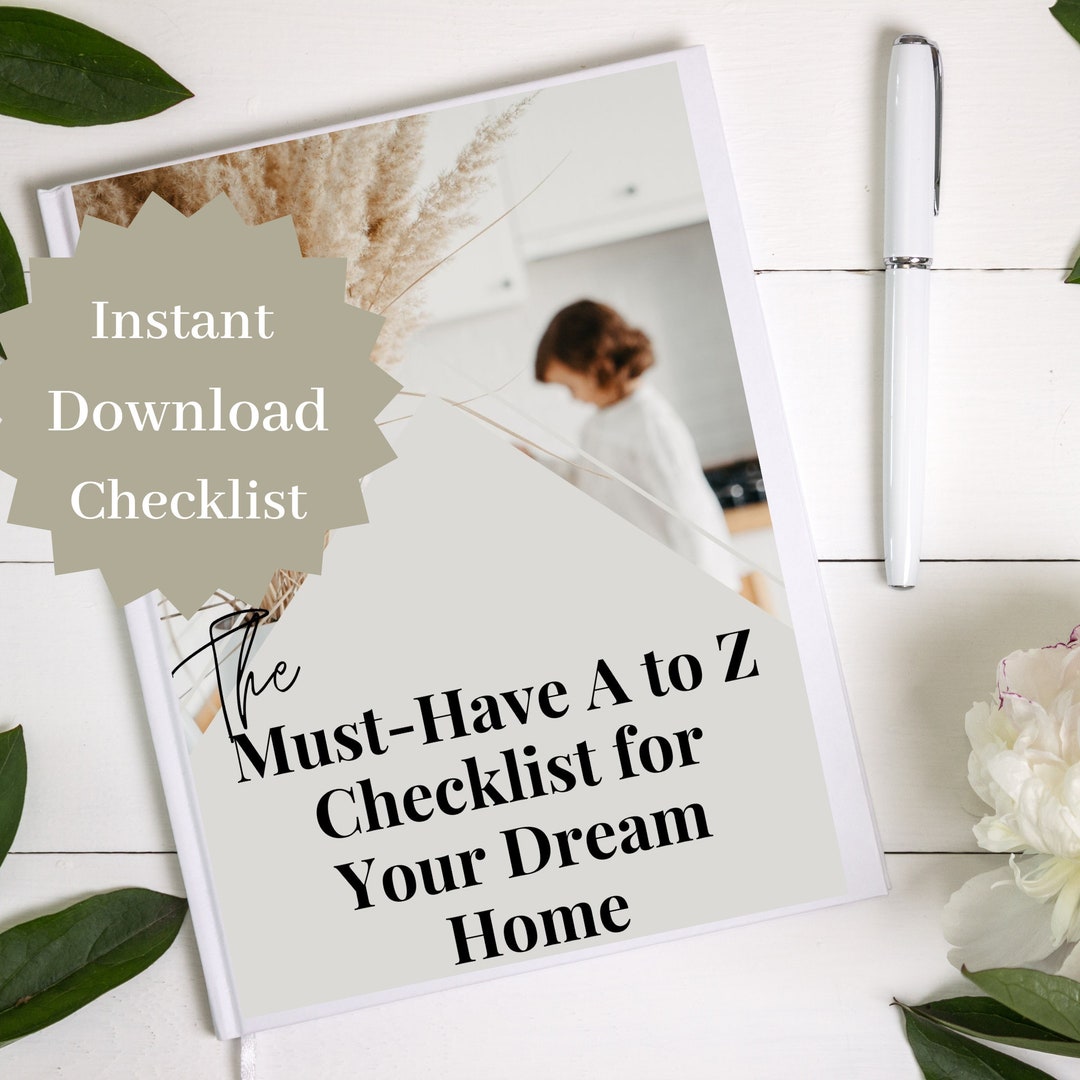 Printable New Home Construction Checklist, Dream Home List, Home Bucket ...
