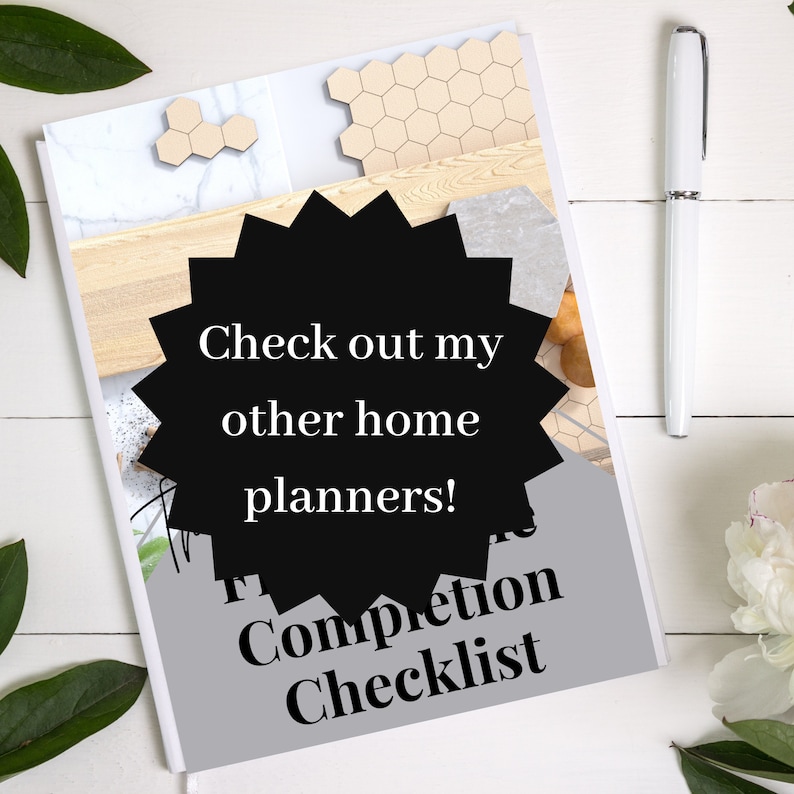 Printable Final Home Completion Checklist, Moving Checklist, Moving ...