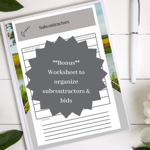 Printable Barndominium Home Renovation Planner, Home Building Checklist ...