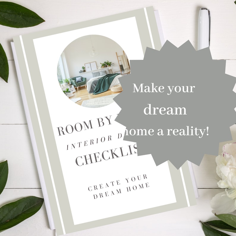 Editable Printable Interior Design Checklist, Room by Room List ...