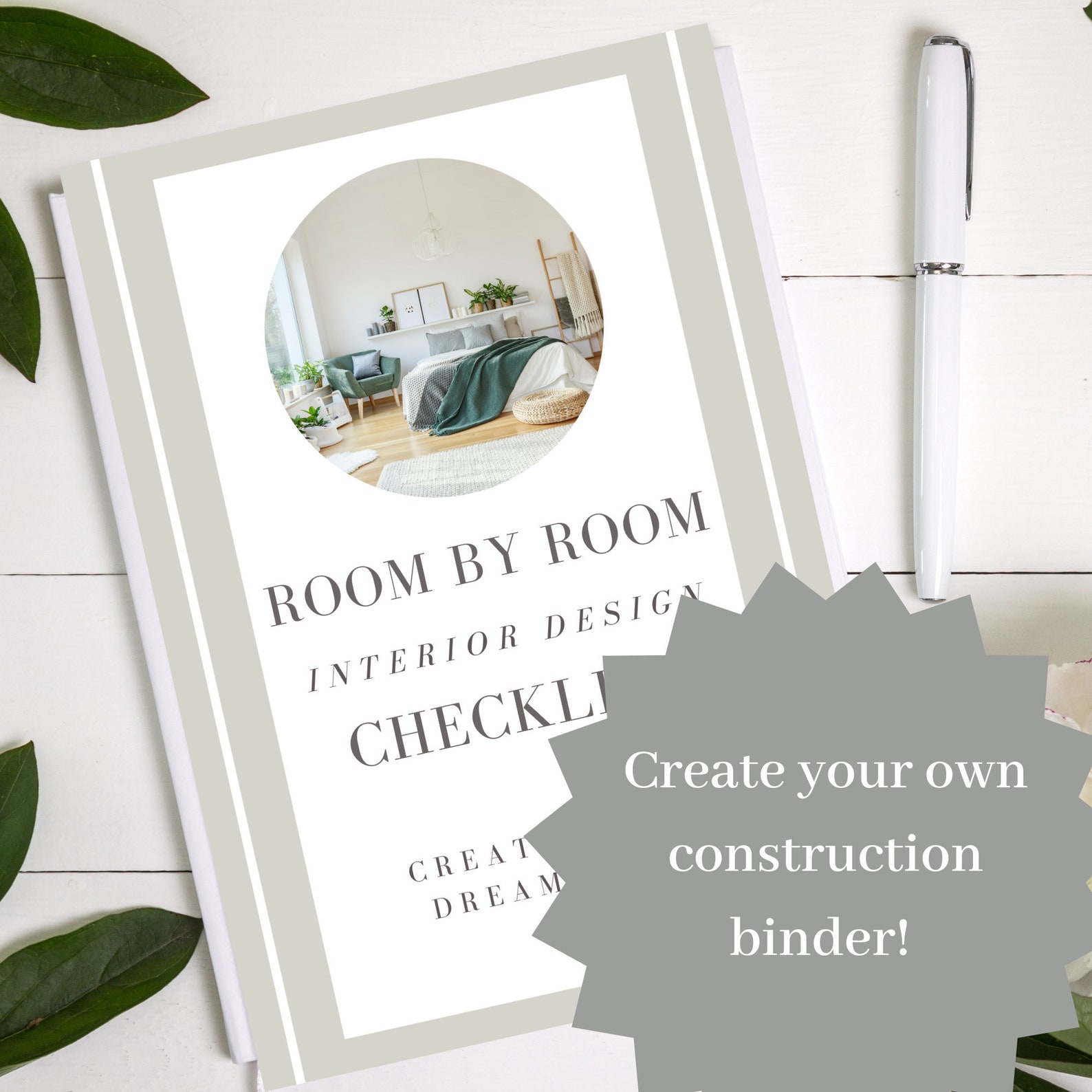 Editable Printable Interior Design Checklist, Room by Room List ...