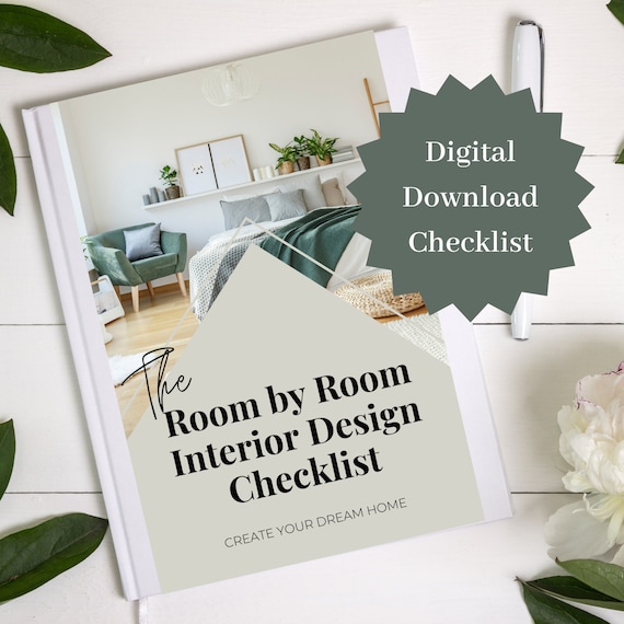 Printable Interior Design Checklist Room by Room List - Etsy