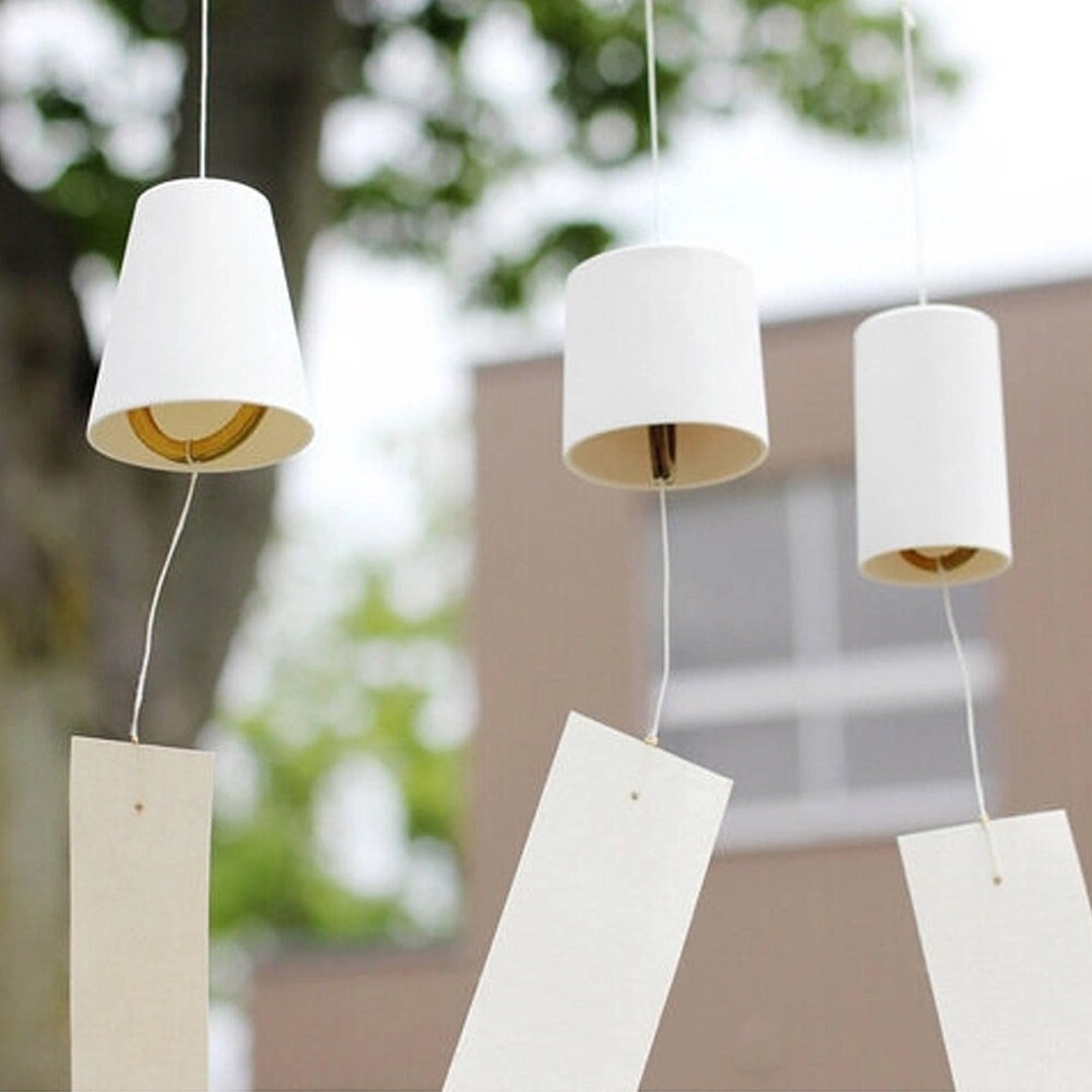 Japanese Unglazed Porcelain Wind Chimes, Elegant Soft Tone Door Chime ...