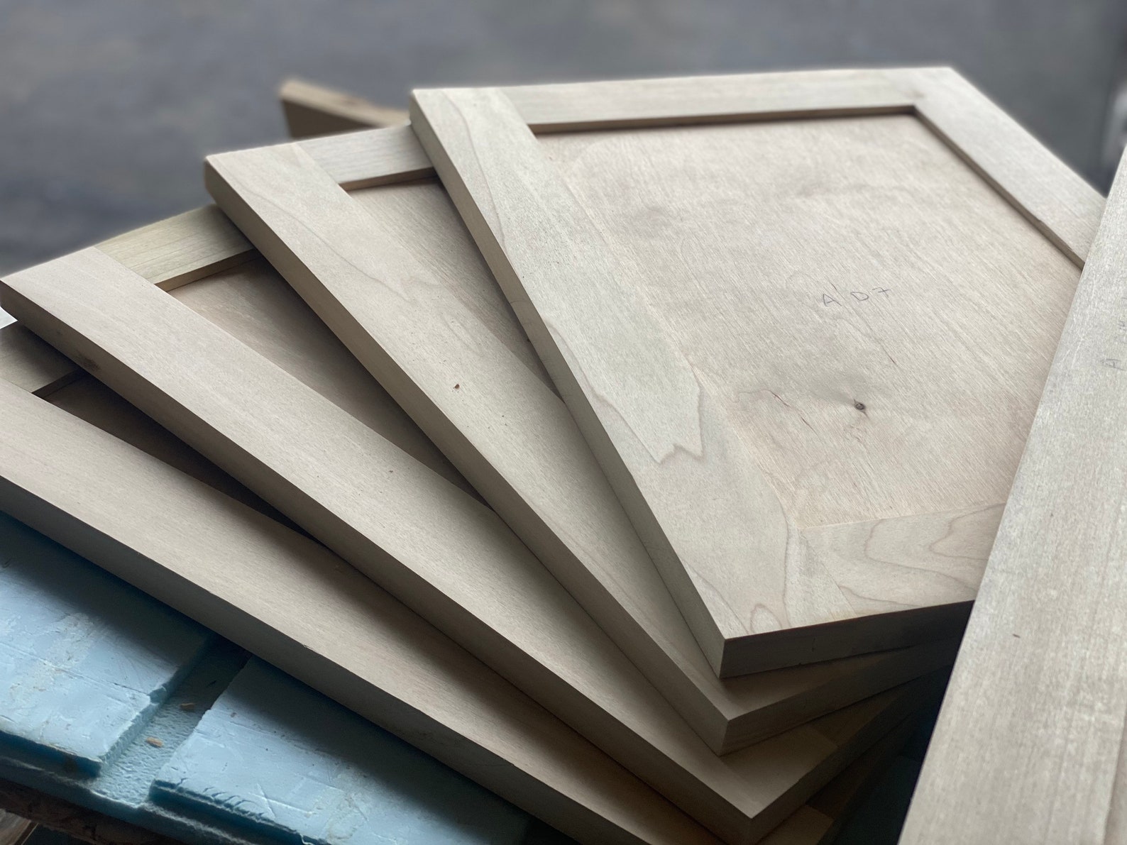 Shaker Cabinet Door poplar Stiles / Rails, Baltic Birch Panel - Etsy