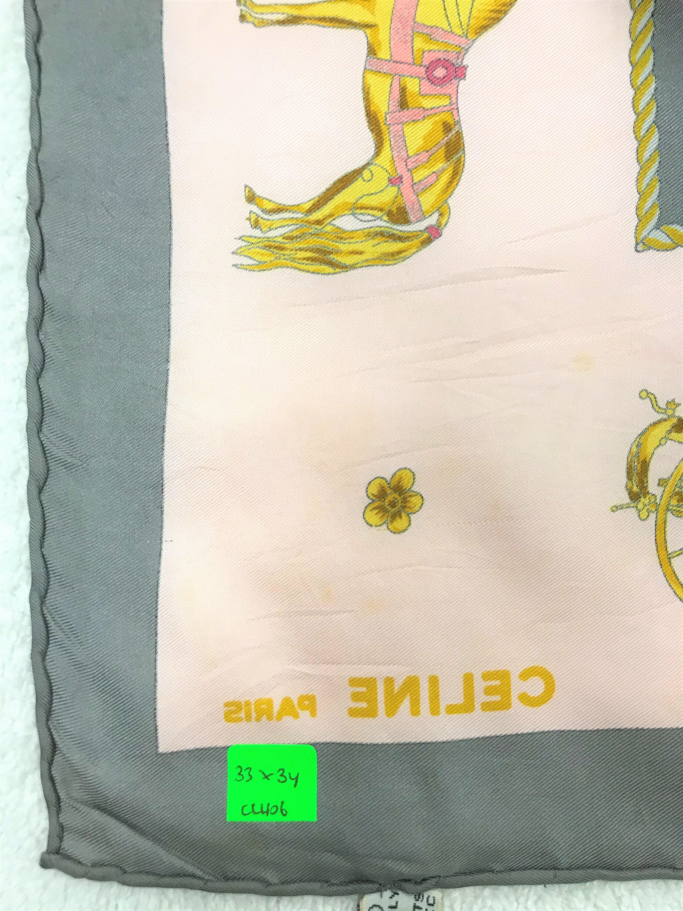 Vintage Celine Paris Silk Scarf Celine Shawl Celine Babushka - Etsy