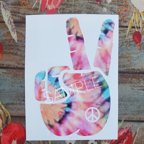 Peace Sign Fingers Wave Peace Fingers Custom Sticker Decal - Etsy
