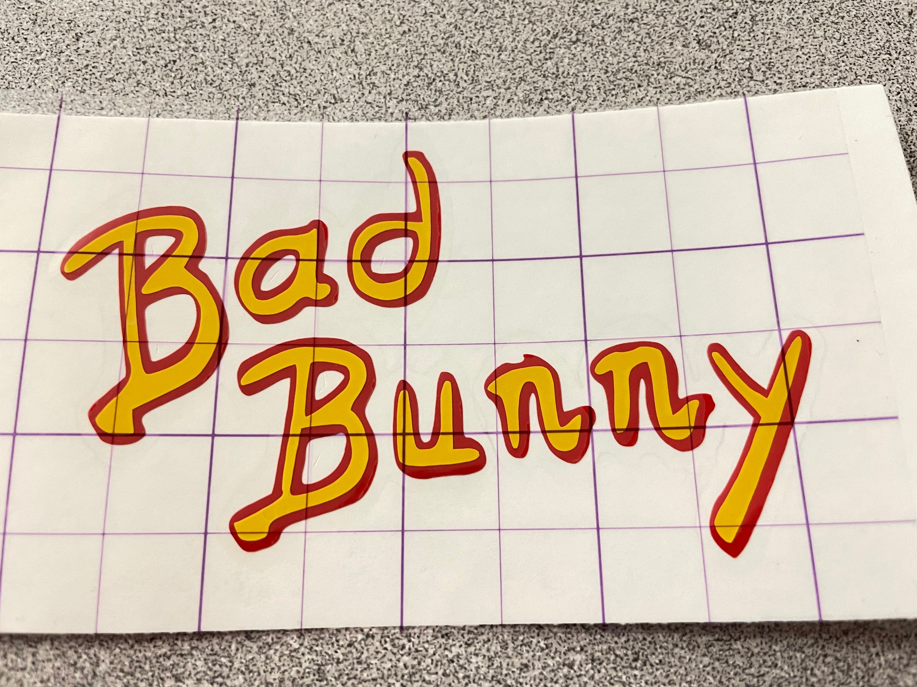 Bad Bunny Decal - Etsy