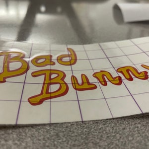 Bad Bunny Decal - Etsy