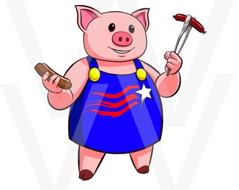 Barbecue Clipart Pig