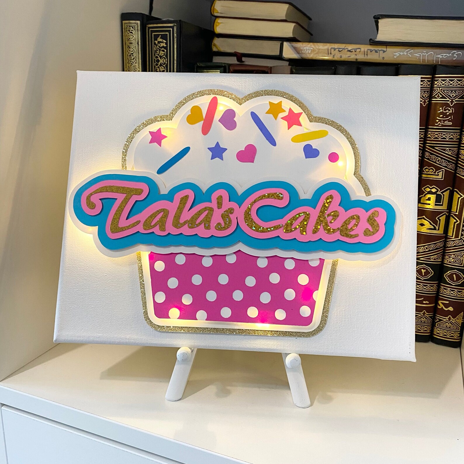 Customizable Brand Logo Signe, Bakery Logo Sign, Cupcake Shape Bakery ...