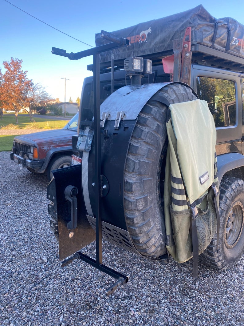 Spare Tire Fire Pit Ring With Accessory Mounting Plate | Etsy