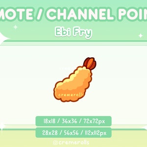 Ebi Fry Emote - Fried Shrimp - Prawn - Channel Point - Japanese Food ...