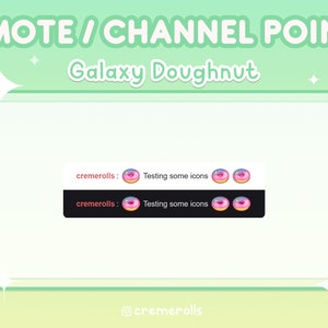 Galaxy Doughnut Emote - Channel Point - Food - Baked Pastry - Treat ...
