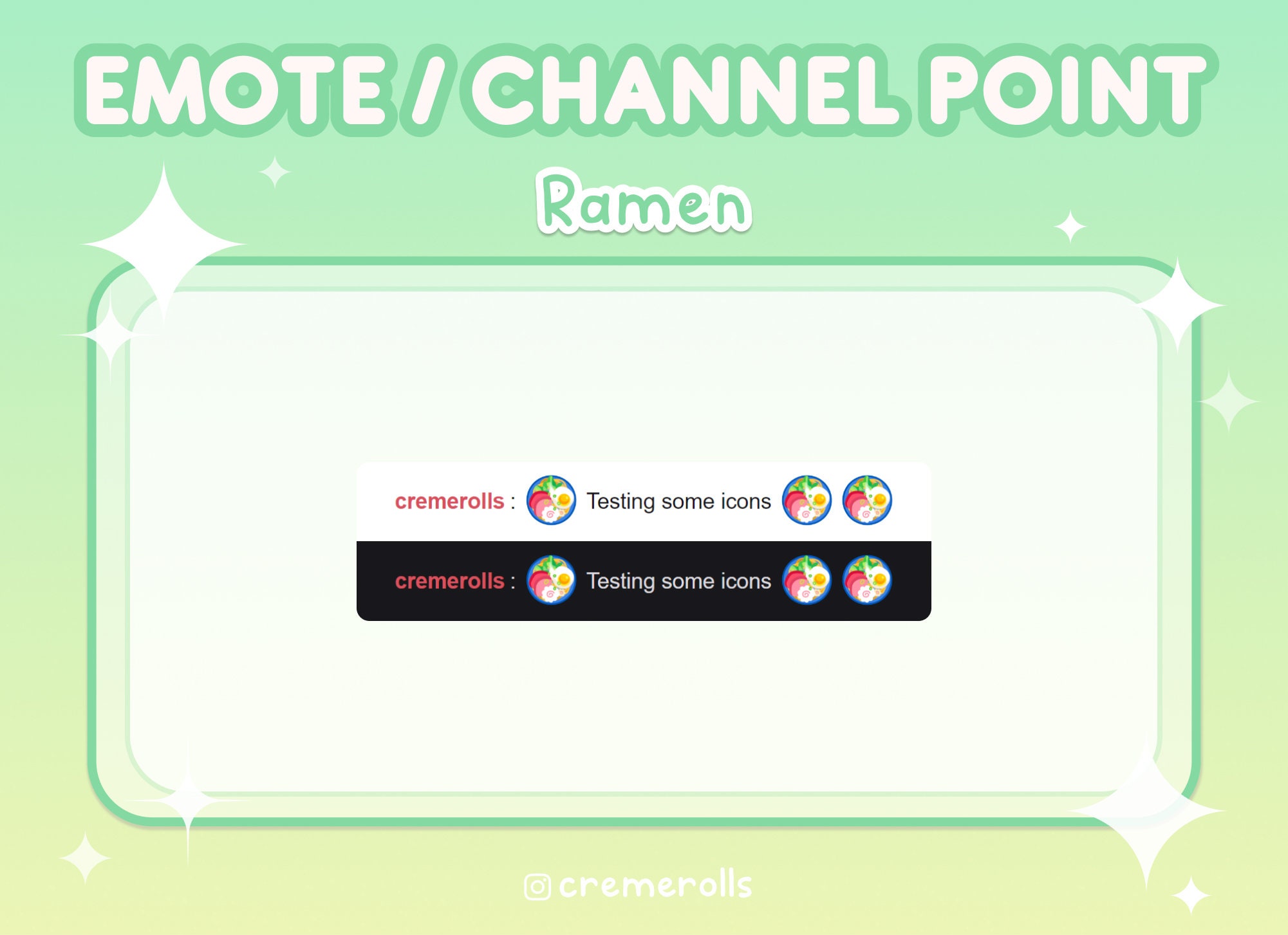 Ramen Emote Noodle Soup Channel Point Food Streamer Graphics Twitch ...