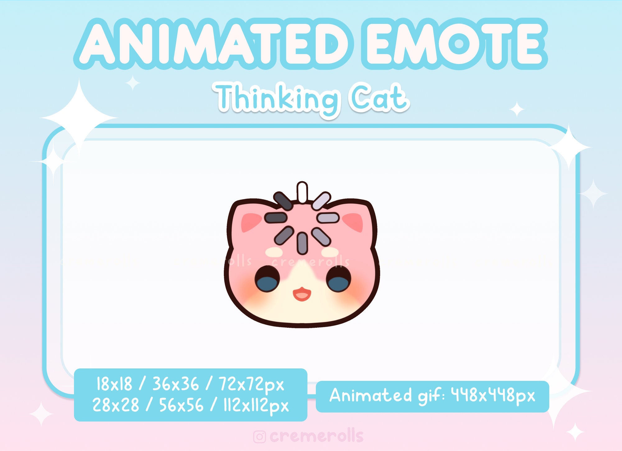 Cat Lag Animated & Static Emote - Twitch - Discord - Streamer ...