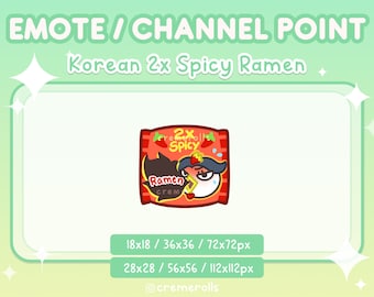 Ramen Noodle Emote Kawaii Streamer Twitch Discord - Etsy