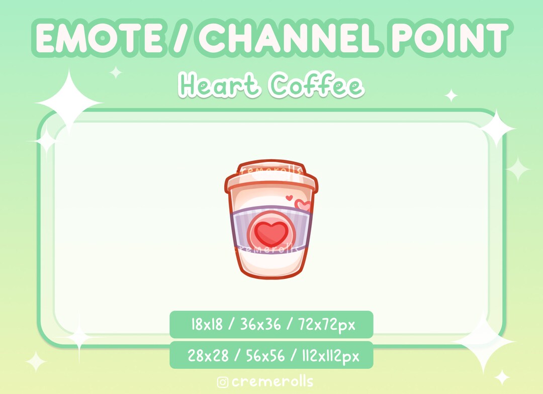 Coffee Emote - Channel Point - Streamer - Streamer Graphics - Twitch ...