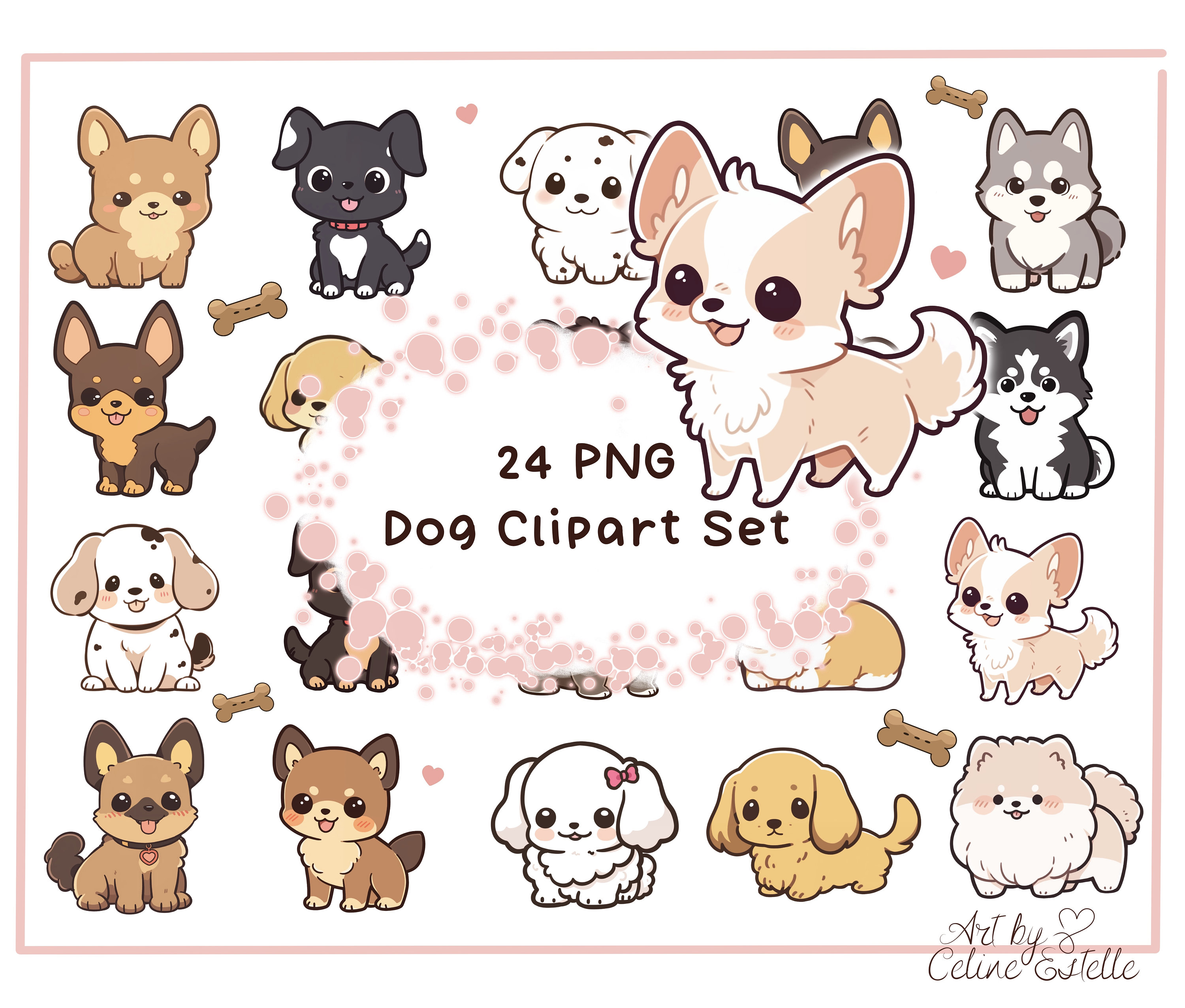 Cute Anime Dog Drawings
