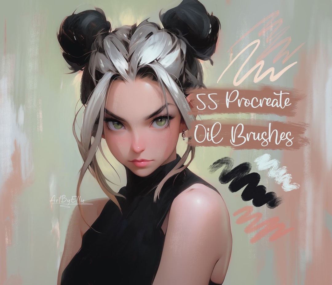 Portrait Oil Brushset for Procreate, Portait Procreate Brushes, Brushset Bundle, Portrait ...