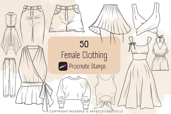 71 Procreate Fashion Flat Sketches, Procreate Trousers , Procreate ...