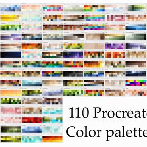 110 Procreate Color Palettes Bundle / Procreate Color Palette ...