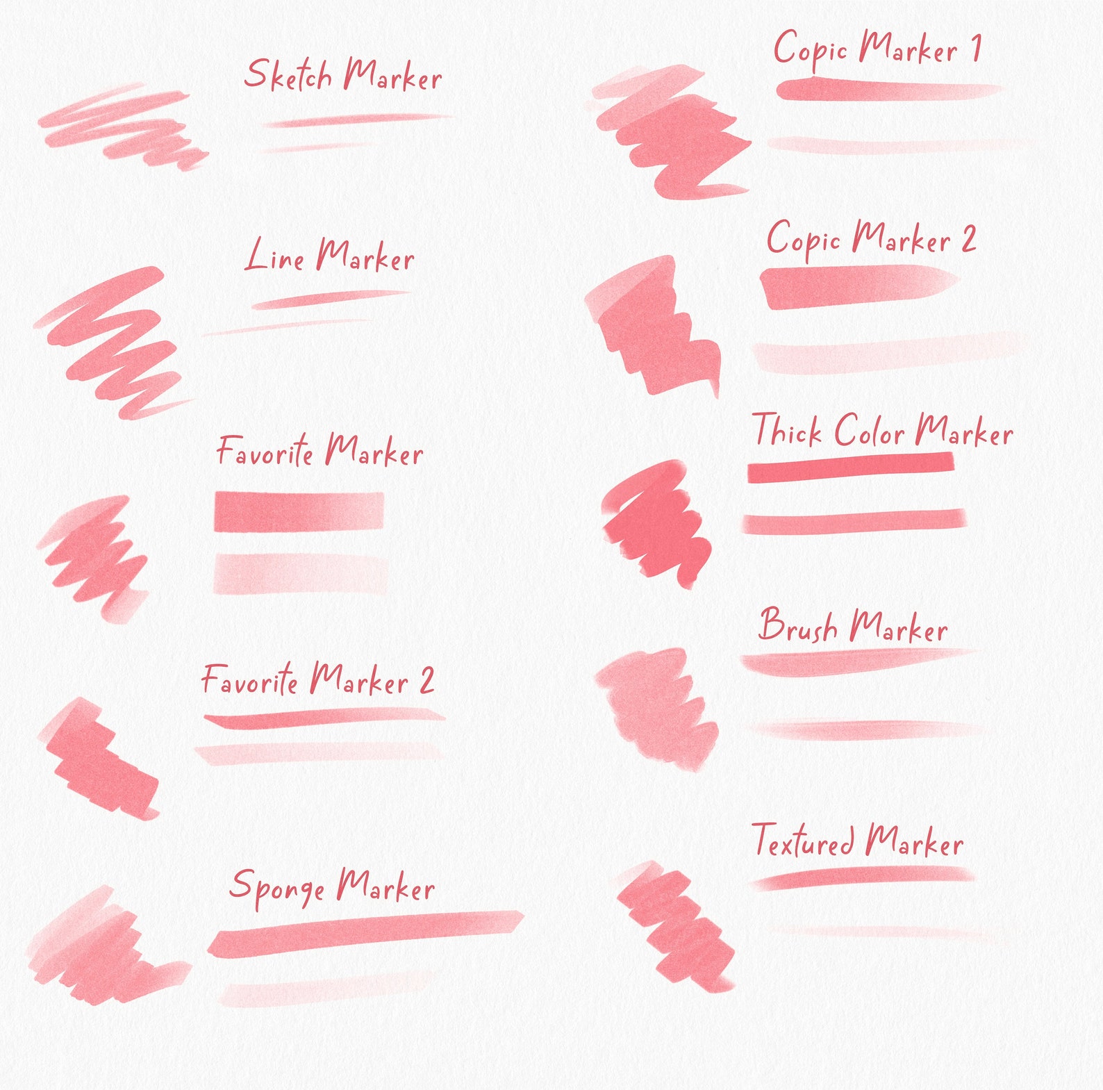 Procreate Realistic Markers Brushset, Marker Brushes, Portrait Drawing ...