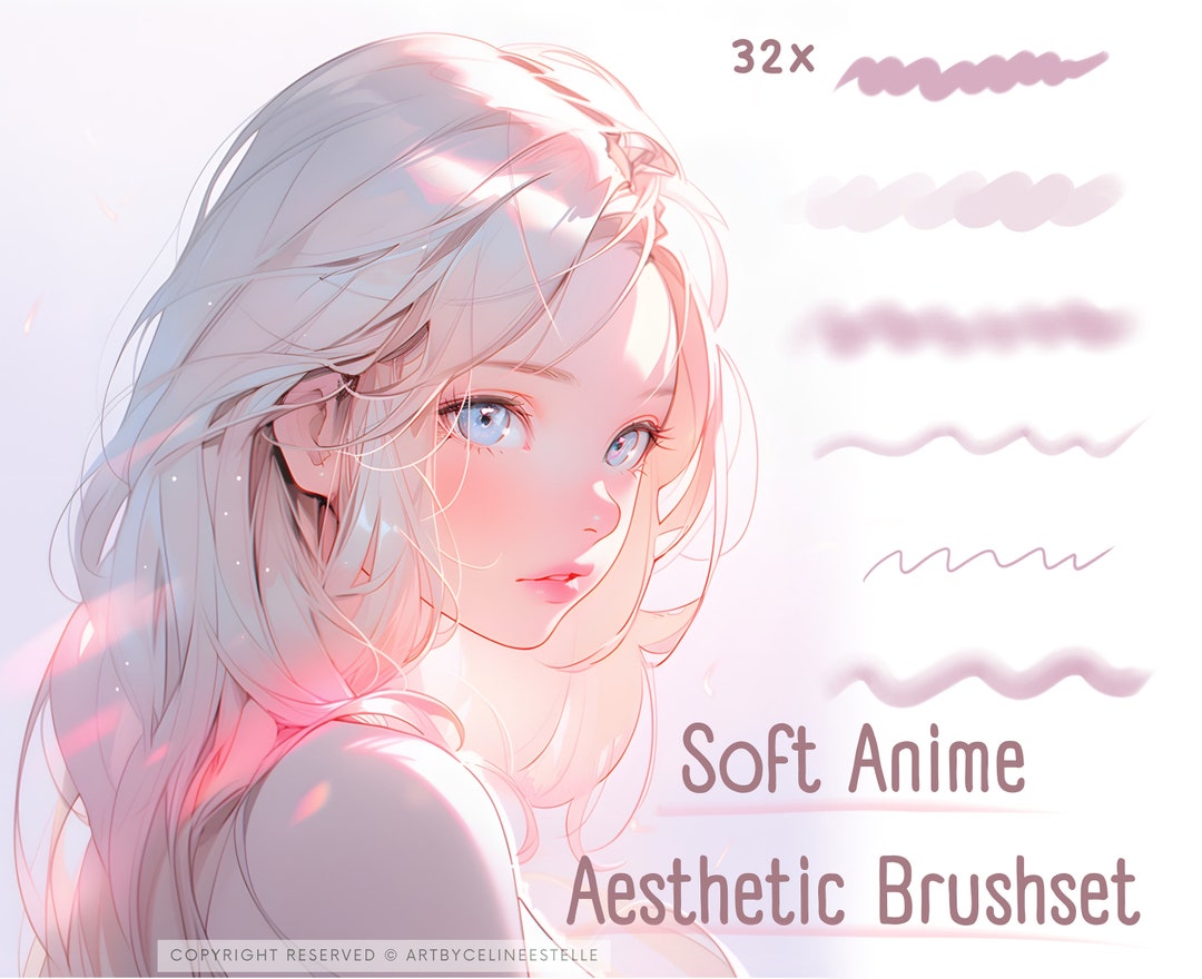 Procreate Soft Anime Style Pinselset Manga Pinselset - Etsy