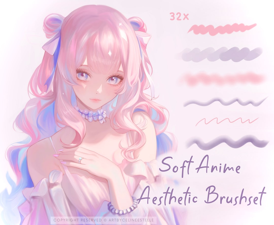 Procreate Soft Anime Style Pinselset, Manga Pinselset, Procreate Pinsel ...
