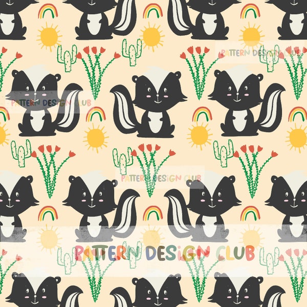 Skunk Fabric - Etsy