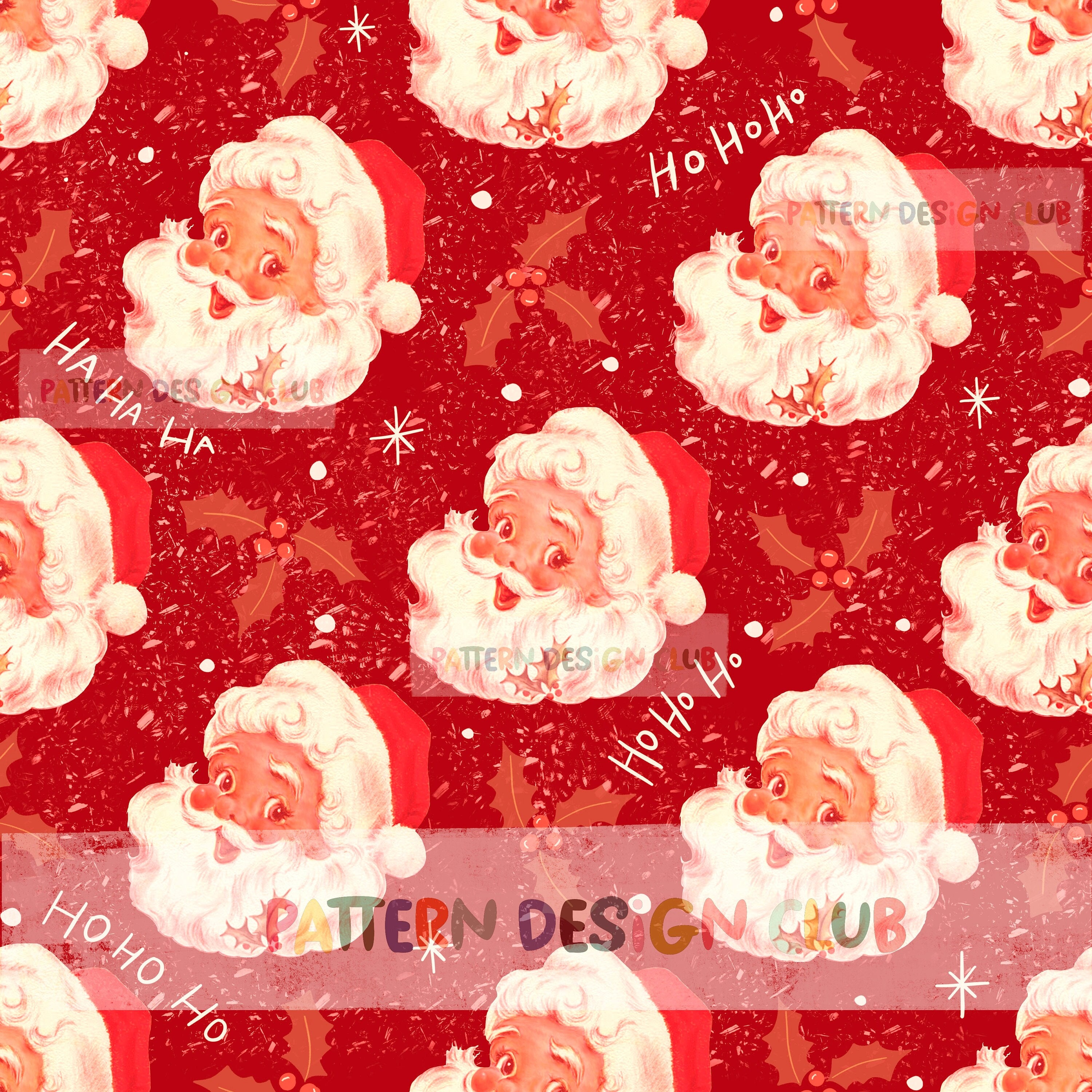 Vintage Santa Pattern