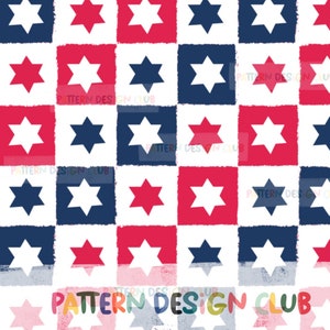 4th July Seamless File Repeating Pattern for Fabric USA - Etsy