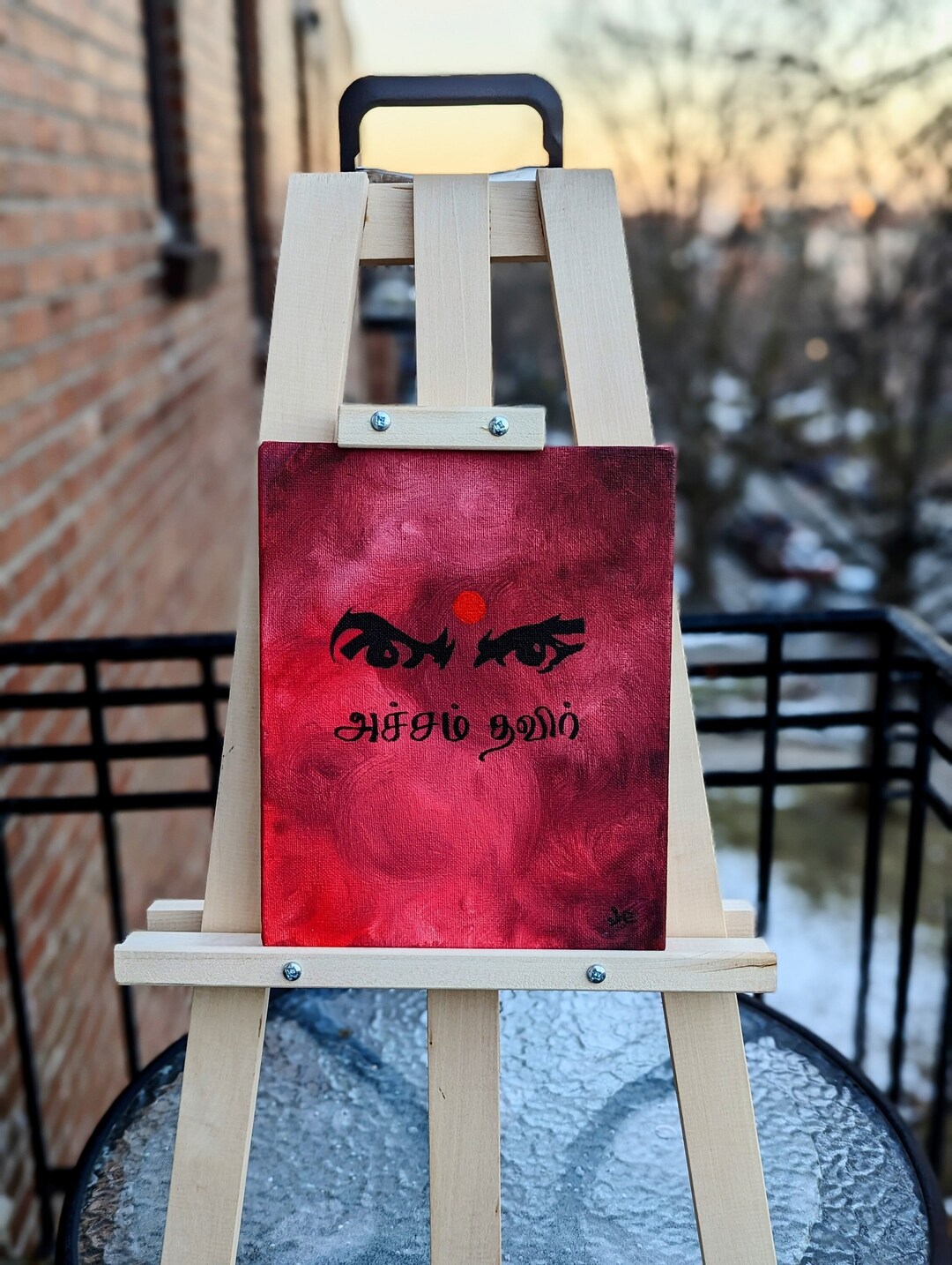 Bharathiyar Quote, Tamil Wall Art, Acrylic Wall Art, Bharathi Art ...