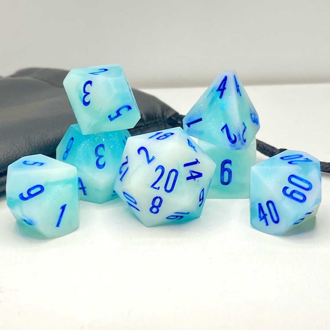 Cone of Cold - 7 Piece Resin Dice Set - Etsy