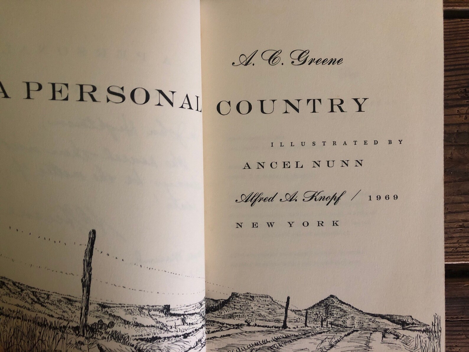 1969 A Personal Country by A. C. Greene SIGNED First Edition Book - Etsy