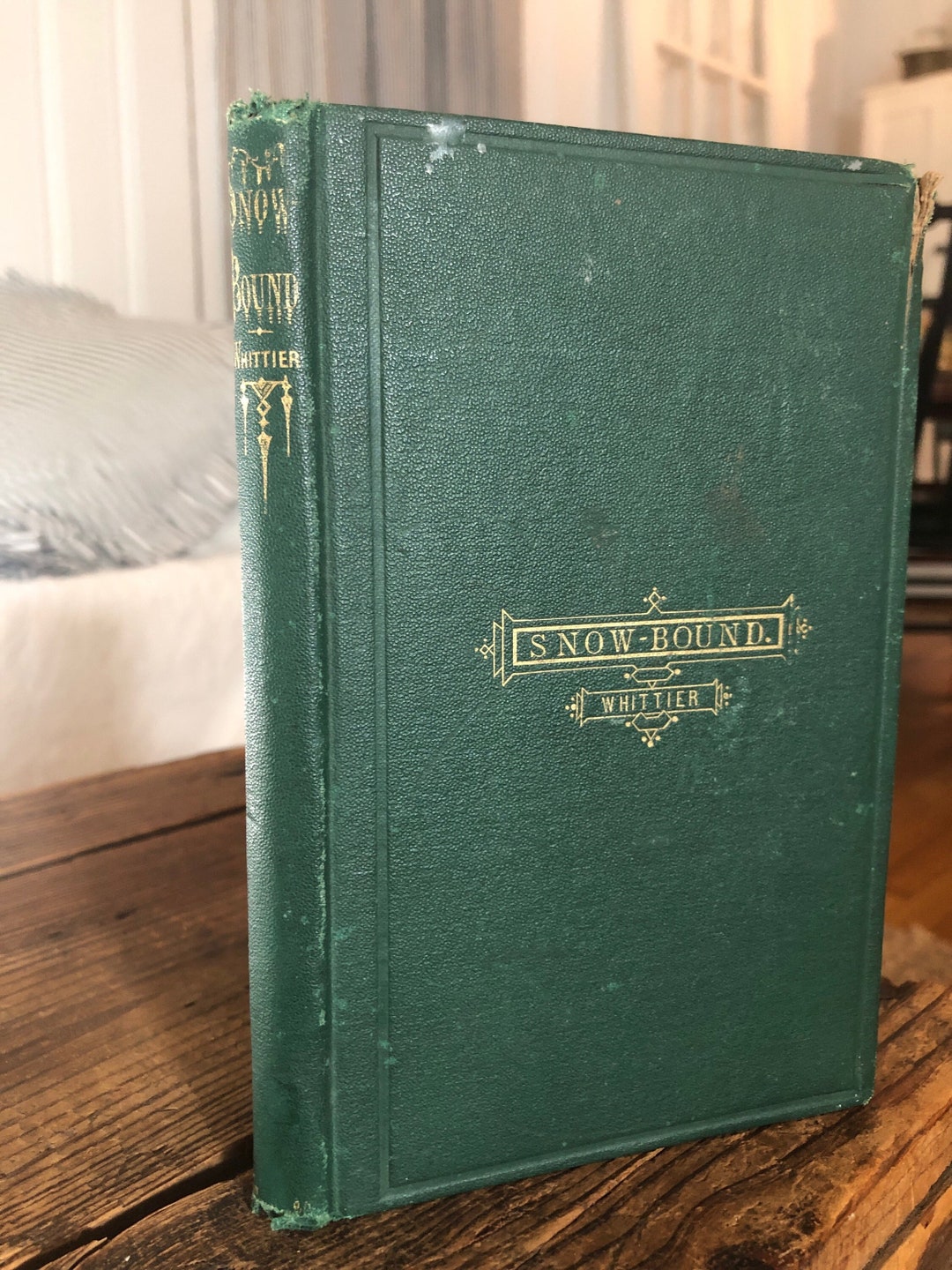 1867 Snow-bound A Winter Idyl by John Greenleaf Whittier, Rare Antique ...